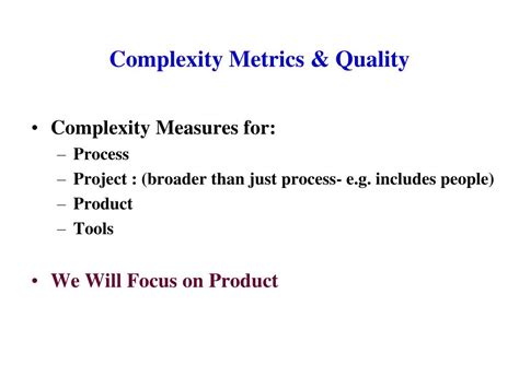 Ppt Complexity Metrics And Quality Powerpoint Presentation Free Download Id4188350
