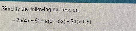 Solved Simplify The Following