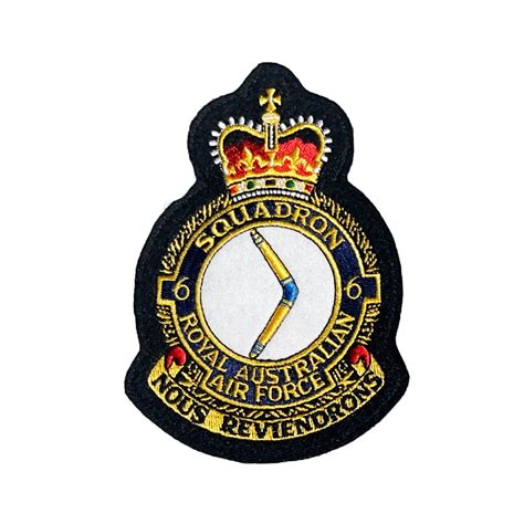 6 Sqn Squadron Unit Crest Patch Air Force Cadetshop