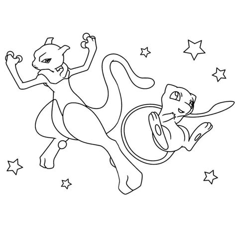 Desenhos Do Mewtwo Para Colorir