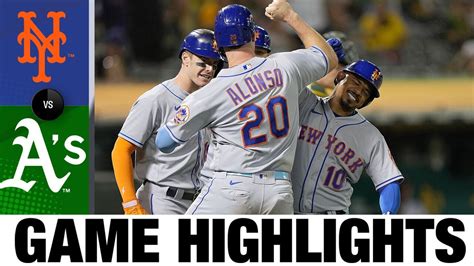 Mets Vs Athletics Game Highlights 92322 Mlb Highlights Win Big