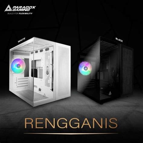 Jual Cassing Paradox Gaming Rengganis Black M Atx 1x Rgb Fan Di