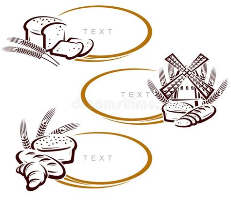 Bread Labels And Icon Set Collection Icons Bread Stock Vector Illustration Of Dinner Grain