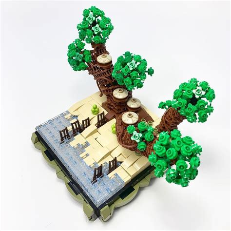 Micro Tree Clear Plates Lego Christmas Ornaments