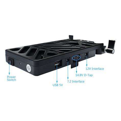 ANDYCINE V Lock Mount Battery Plate V Battery Adapter With D TAP P Tap
