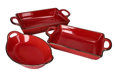 Bakeware Ceramic Casserole Set 3pcs Danny Home