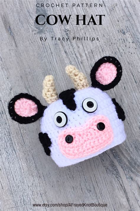Cow Hat Crochet Pattern Crochet Pattern Cow Hat Pattern Cow Hat Cow