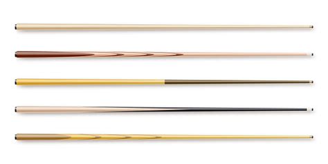 흰색 배경에 고립 된 다양한 나무 당구 단서 스누커 스포츠 장비 빈티지 풀 큐 활동적인 레크리에이션 및 엔터테인먼트 벡터 일러스트레이션 0명에 대한 스톡 벡터 아트 및 기타