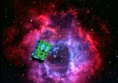 Spongebob With Space And Stuck In Black Hole By Bobbyinteraction5 On