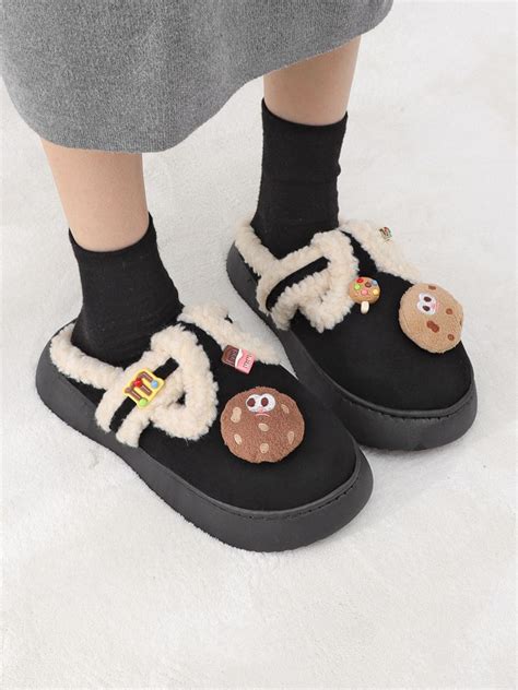 잇슈 두가지 디자인 뽀글이 방한 통굽 퍼 슬리퍼50cm기모안감 11659and11661