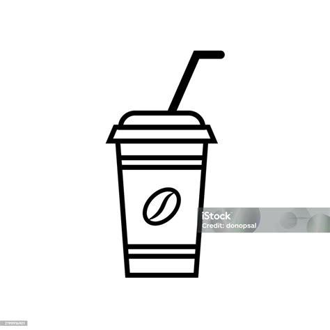 커피 컵 아이콘 플랫 스티커 라벨 디지털 및 인쇄 프로젝트를위한 미니멀리스트 디자인 그래픽 디자인 아이콘은 시각적 미학에 큰 영향을 미칩니다 0명에 대한 스톡 벡터 아트 및
