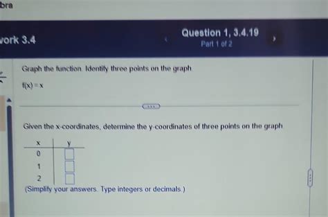Solved Graph The Function Identify Three Points On The Chegg