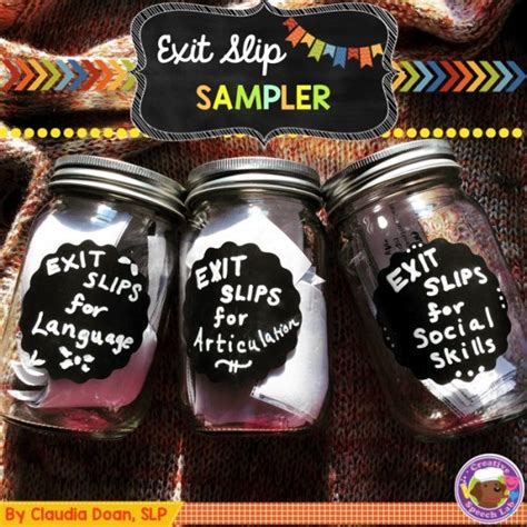 Using Exit Slips In Speech Therapy Creative Speech Lab