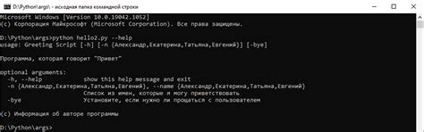 Error Unrecognized Arguments Python