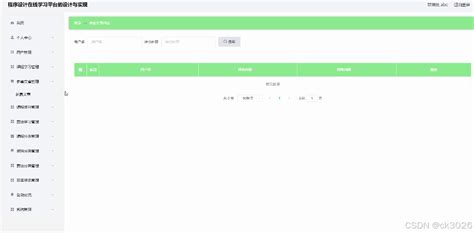 Springboot程序设计在线学习平台的设计与实现8bhci Csdn博客