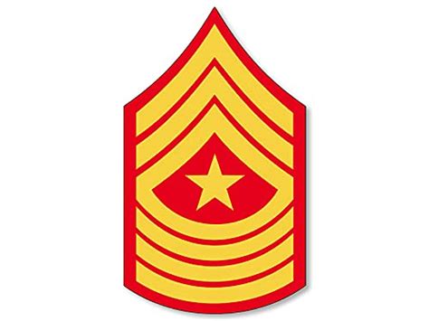 Usmc Rank Sgtmaj Sergeant Major Sticker Logo Insignia Marines Ssi