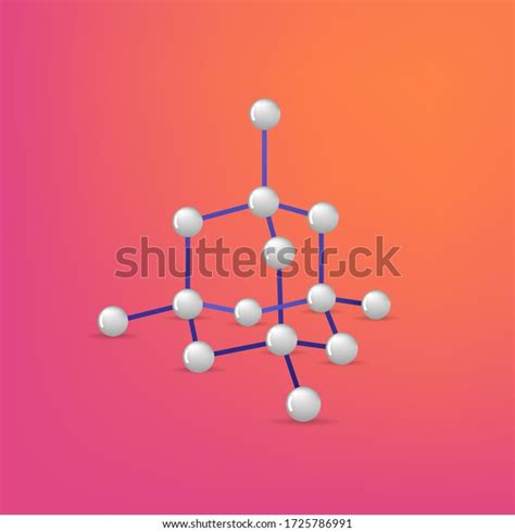 Molecule Connection Model Chemistry Particle Color Stock Vector Royalty Free 1725786991