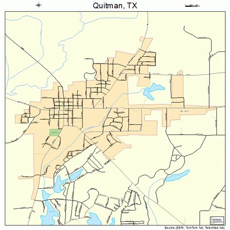 Quitman Texas Street Map 4860188