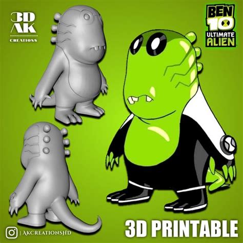 🎲 Upchuck Ben 10 Classic 3d Printable・ 3d File For ・cults