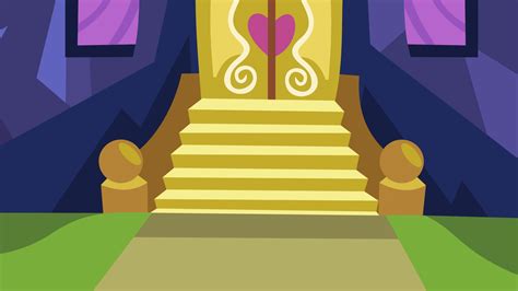 Mlp Fim Twilights Castle Background Front By Perplexedpegasus On