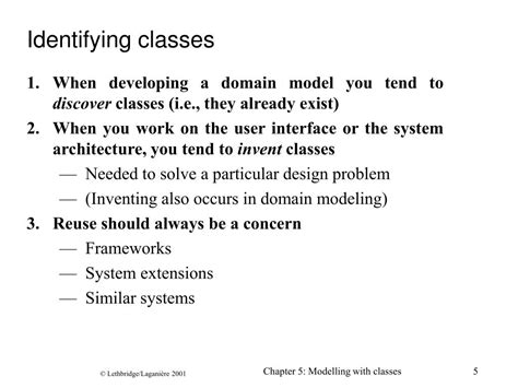 Ppt Chapter 5 Modelling With Classes Continued Powerpoint