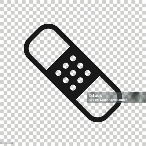 扁平風格的繃帶圖示白色隔離背景上的石膏向量插圖急救包業務理念向量圖形及更多不幸圖片 不幸 乾淨 伸出援手 Istock