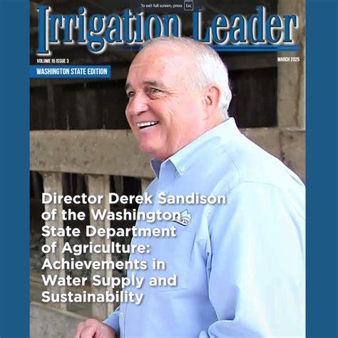 Were Excited To Highlight Wsda Director Sandisons Featured Work In Irrigation Leader Magazine
