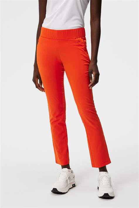 Nea Pull On Golf Pant Tangerine Tango Jlindeberg