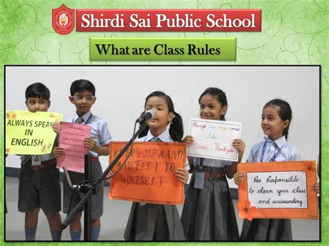 Class I B Class Rules What Are Class Rules Shirdi Sai Public School Wing2 Best School