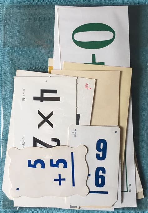 Arithmetic Flash Cards Pack Book Nook Creations