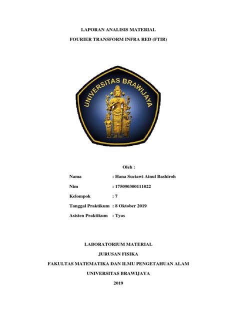 Ftir Laporan Analisis Material Pdf