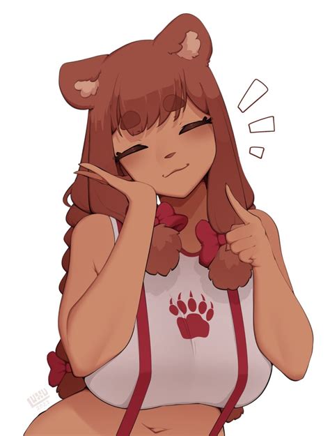 Rule 34 1girls Anthro Bear Bear Ears Beau Luxurias Brown Body Brown