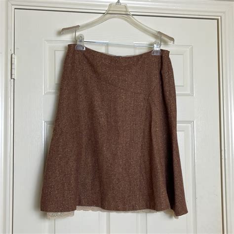 Skirts Skirting The Issue Circle Skirt With Lace Lining Peeking