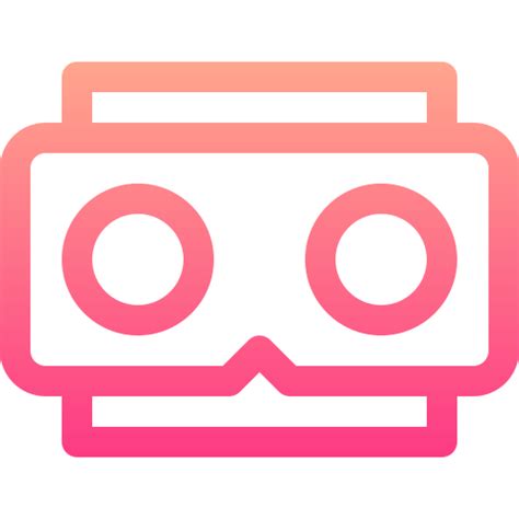 Virtual Glasses Basic Gradient Lineal Color Icon