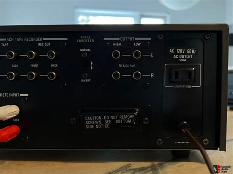Serviced 1977 Sony Sqd 2010 Quad Decoder Pre Amp 4 Vu Metres Pro Shipper Photo 4376746