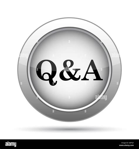 Q A Icon Internet Button On White Background Stock Photo Alamy