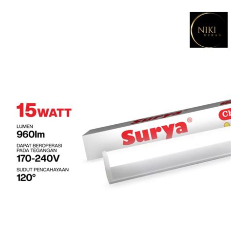 Jual Lampu Neon T5 Led 15 Watt Surya 87cm Shopee Indonesia