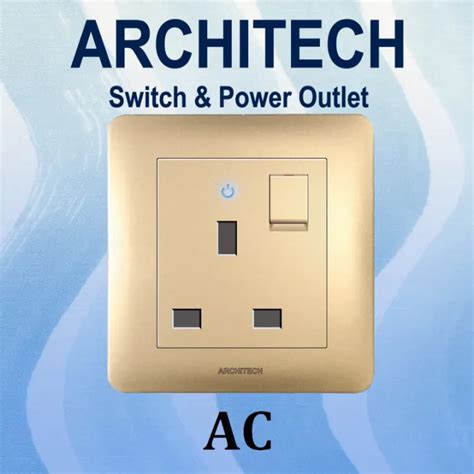 Architech Infinity A63 C12 Gold Stop Kontak Colokan Ac Lazada Indonesia