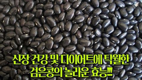 신장 건강 및 다이어트에 탁월한 검은콩의 놀라운 효능 Youtube