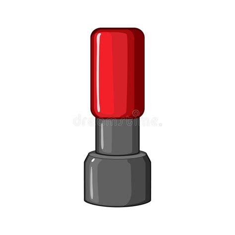 Tool Stamp Handle Cartoon Vector Illustration Stock Vector