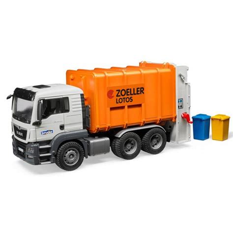 Bruder 03762 MAN TGS Rear-Loading Garbage Truck - Chat Perché - Toys ...
