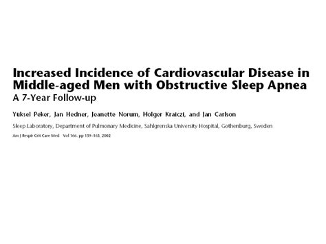 Obstructive Sleep Apnoea Pptx