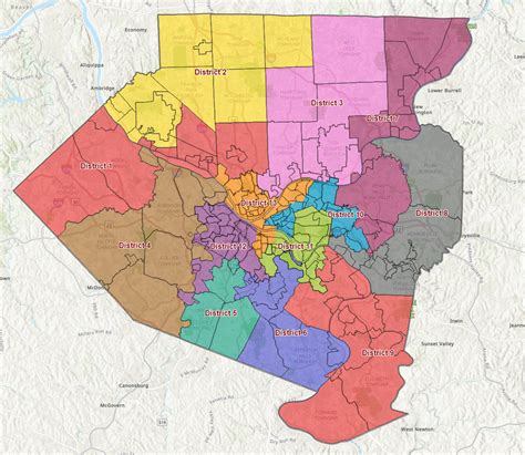 Allegheny County Map With Townships 600x438
