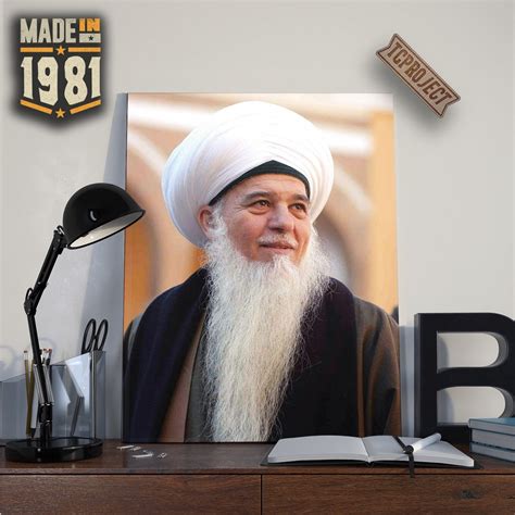 Jual Poster Maulana Syekh Hisyam Kabbani Poster Kayu Hiasan Dinding