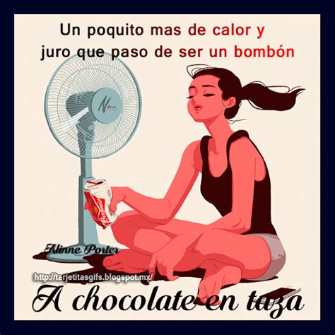 Tarjetitas en Gifs Chistes breves de época de calor