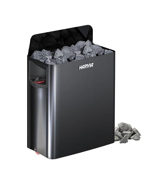 Elektryczny Piec Do Sauny HARVIA THE WALL SW60 BLACK STEEL O Mocy 6 0kW