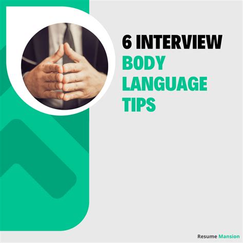 6 Interview Body Language Tips Rresumeguide