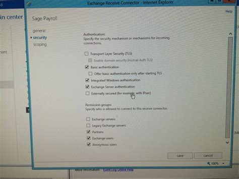 Inbound Authentication Failed With Error On Exchange 2013