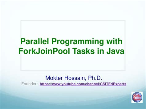 parallel programming with forkjoinpool tasks in java ppt download
