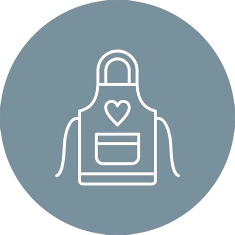 Icono Del Delantal Vector Premium